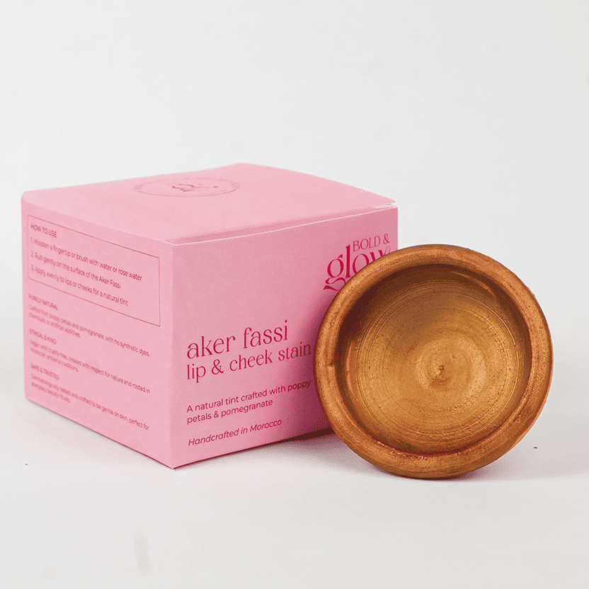 Aker Fassi – Lip & Cheek Stain – Bold and Glow